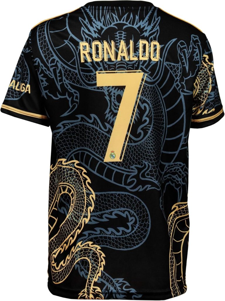 Madrid Ronaldo No #7 Special Dragon Edition Kids Soccer Jersey Kit ...